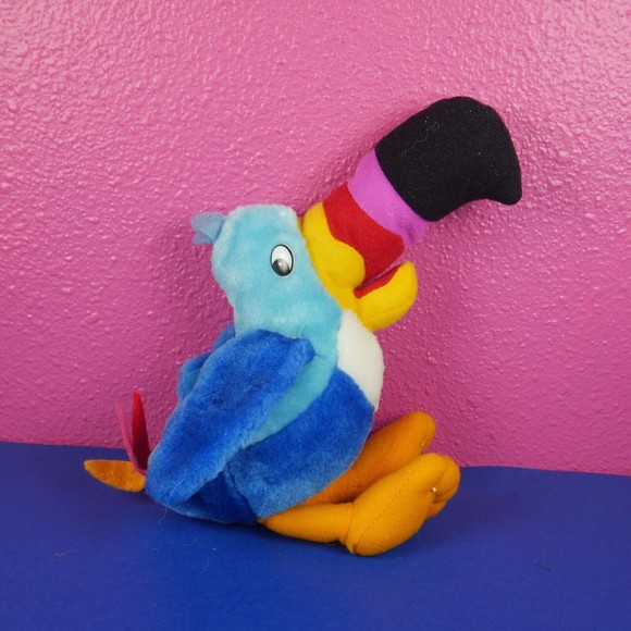 Kelloggs | Toys | Toucan Sam Froot Loops Plush Stuffed Bird Fruit 1 Blue Kelloggs Cereal 1996 ...